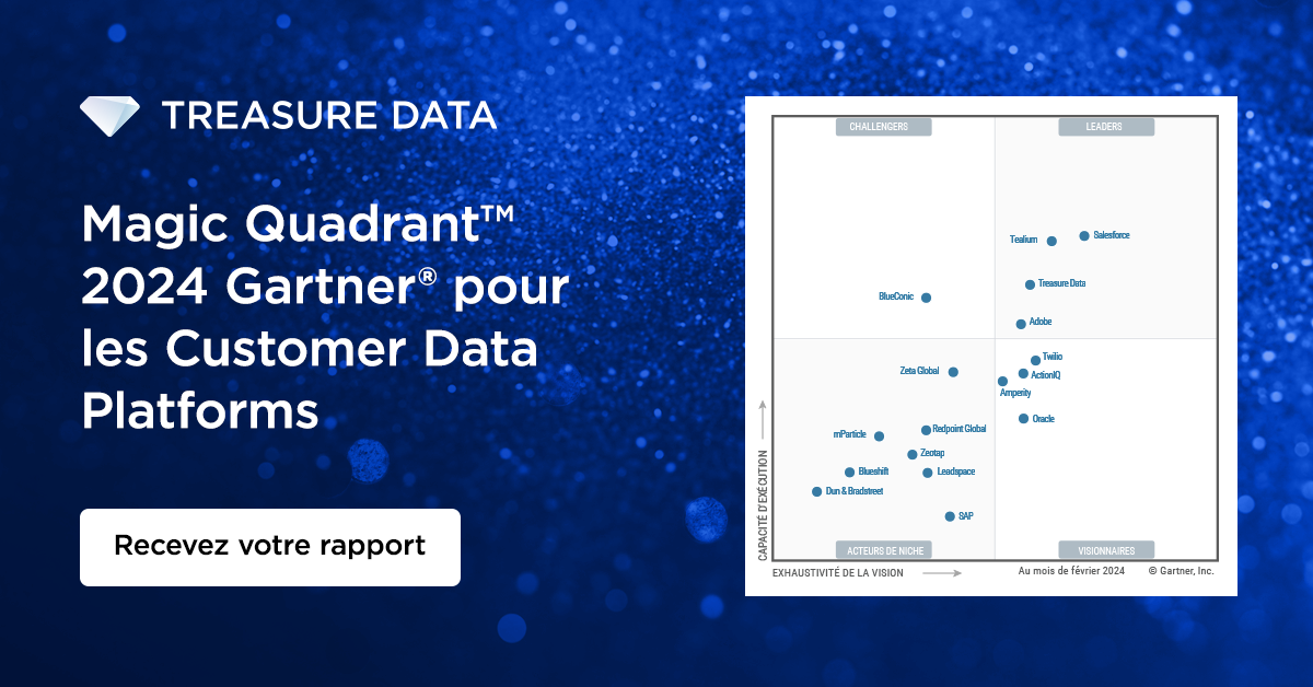 Treasure Data Nommé Leader par Gartner - Treasure Data