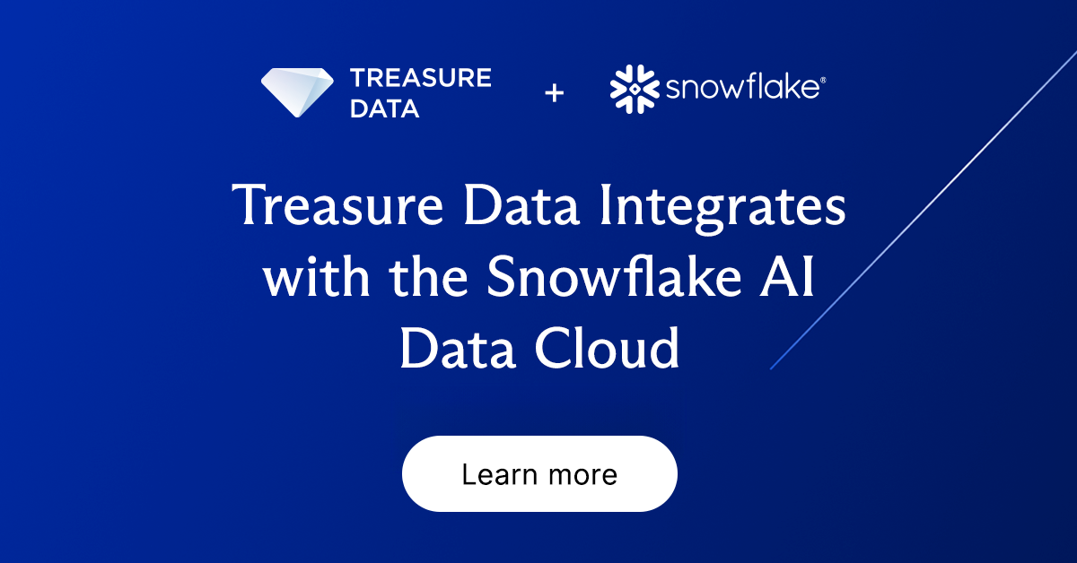 Treasure Data Launches Live Connect With Zero Copy” For Snowflake Ai