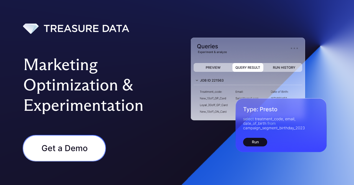 Marketing Optimization & Experimentation - Treasure Data